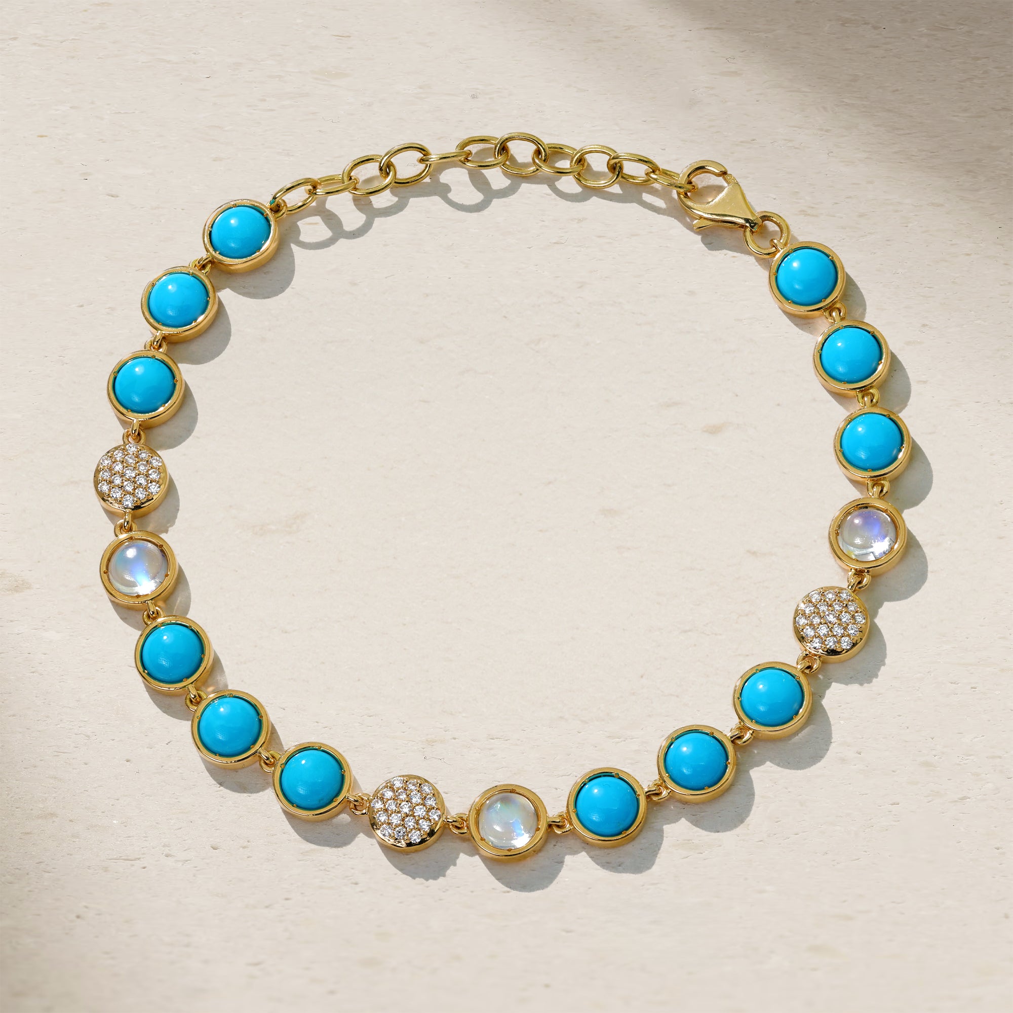 Bubble Turquoise and Diamond Bracelet – Mark Henry Jewelry