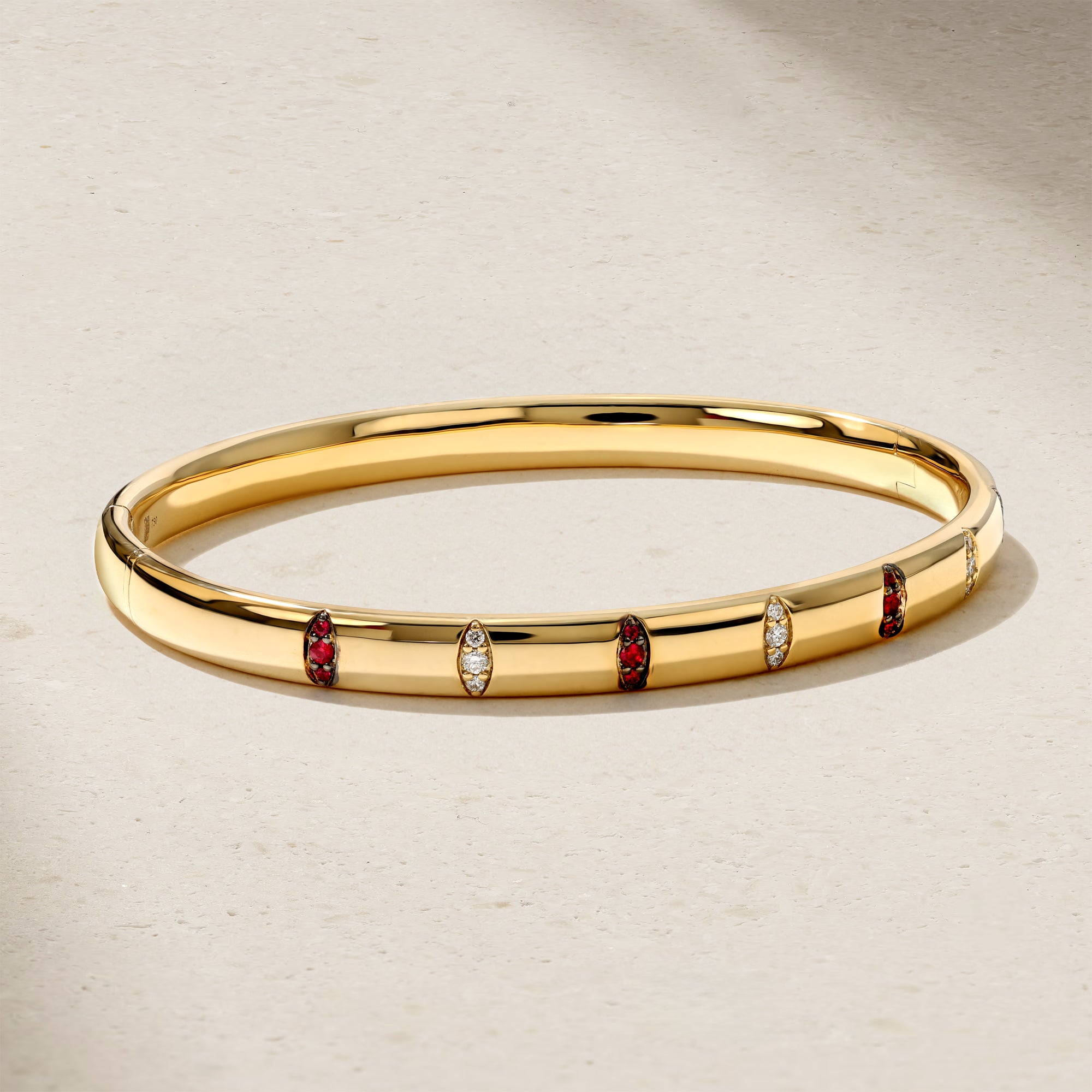 Guardian Pavé Ruby Bangle – Mark Henry Jewelry