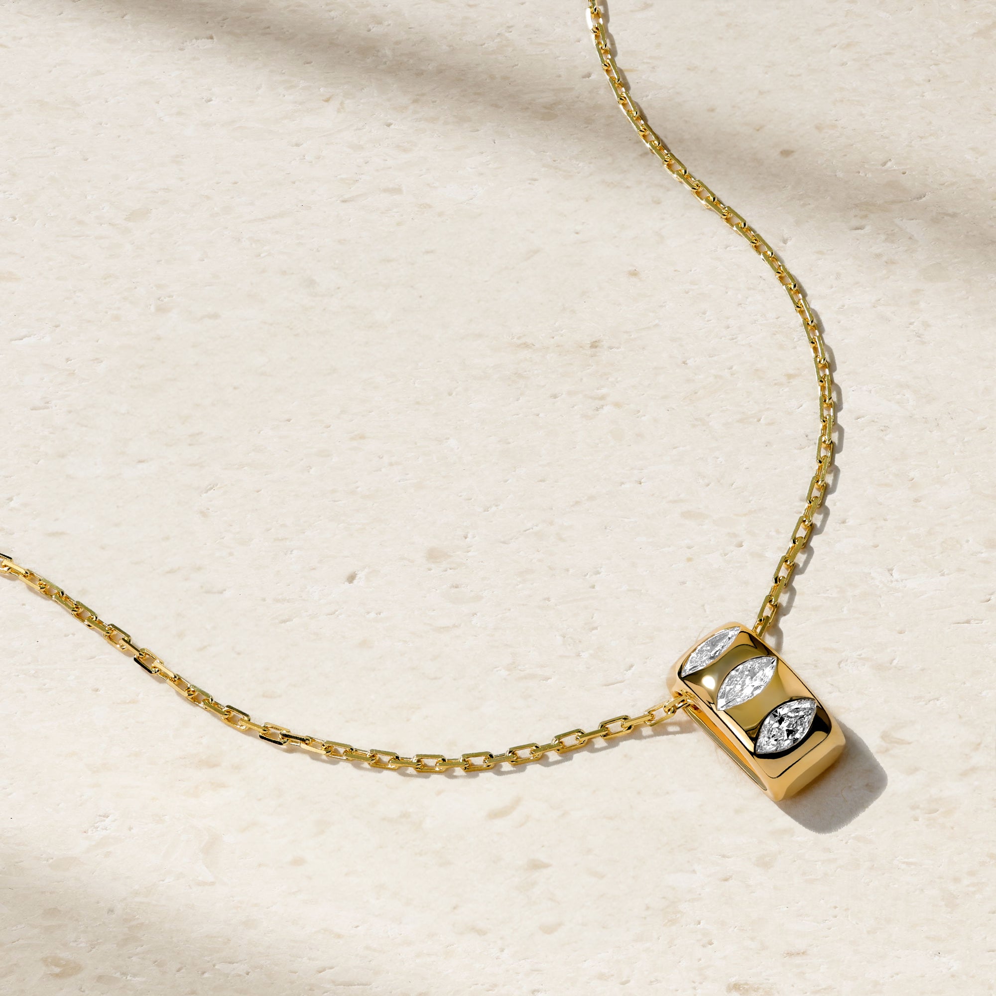 Guardian Diamond Barrel Pendant – Mark Henry Jewelry