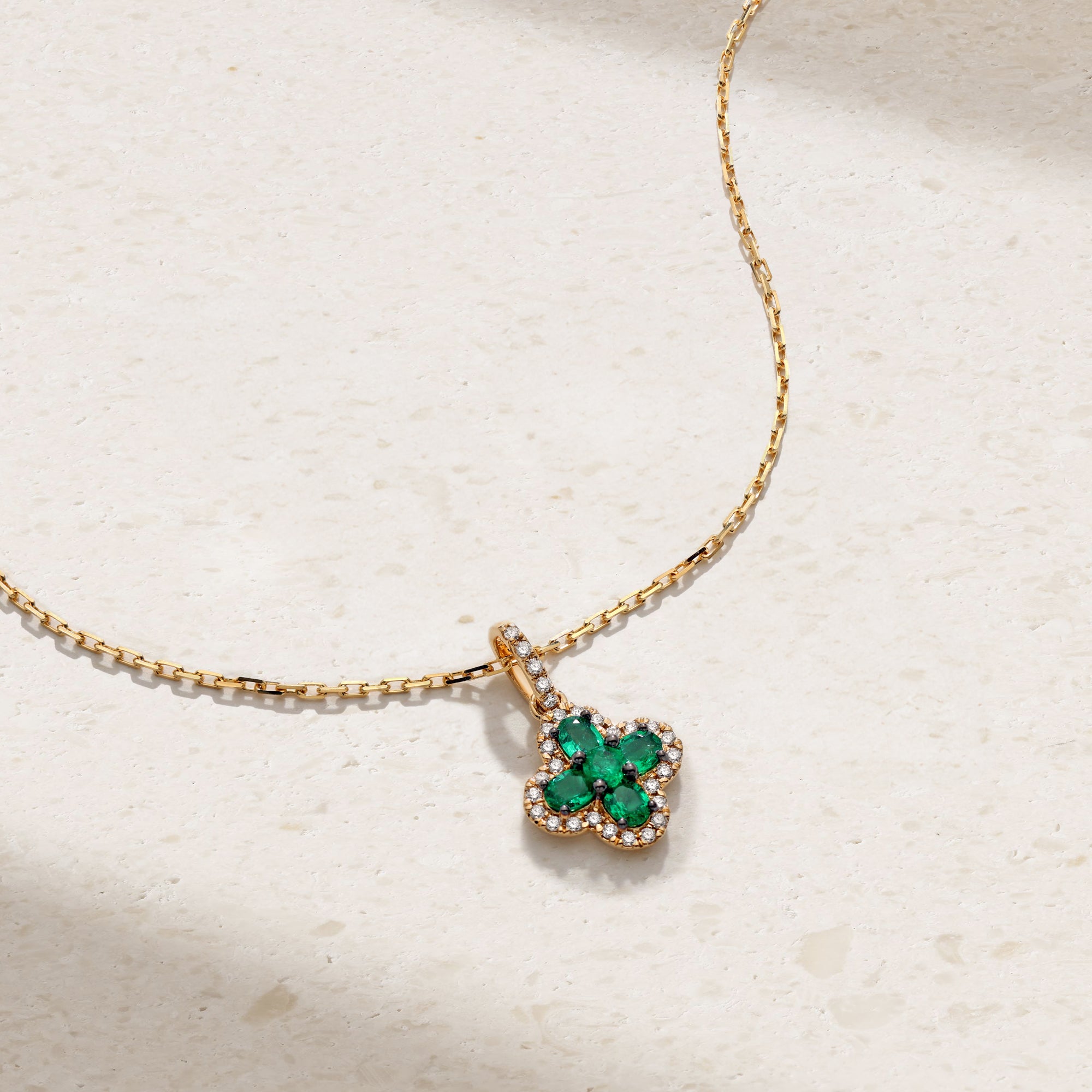 Felicity Emerald and Diamond Pendant – Mark Henry Jewelry