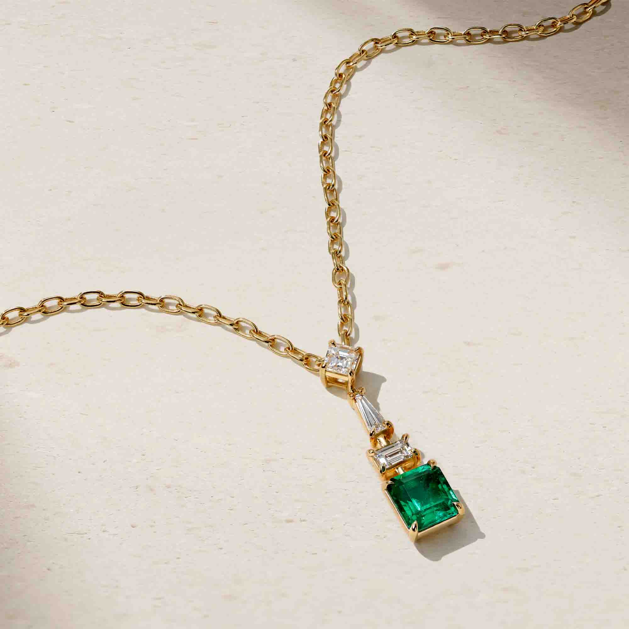 Medley Emerald and Diamond Pendant – Mark Henry Jewelry