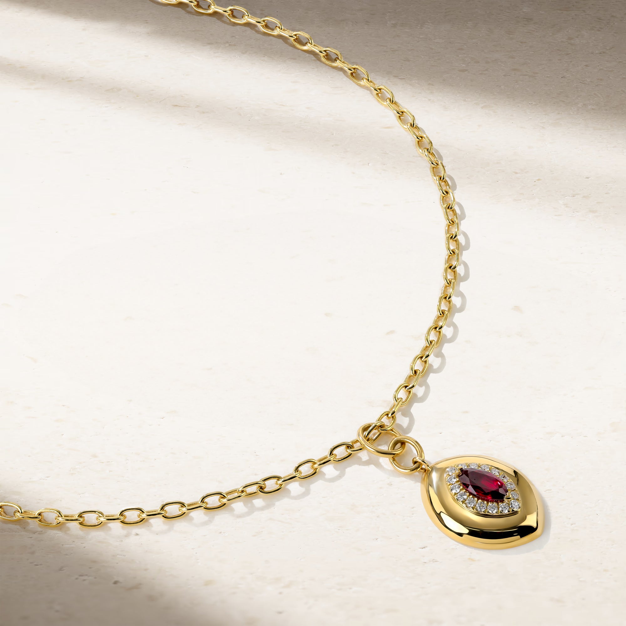 Heirloomed Marquise Ruby Pendant – Mark Henry Jewelry