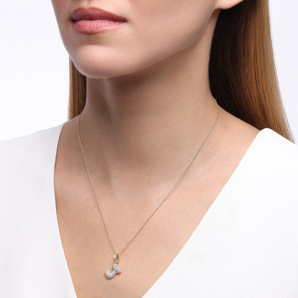 Initial "J" Diamond Pendant – Mark Henry Jewelry
